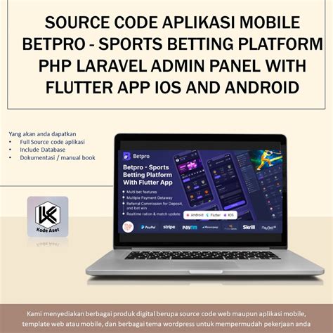 jual source code aplikasi mobile betpro sports betting platform php