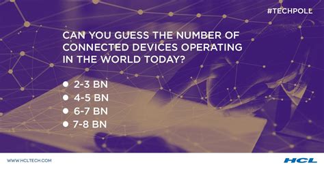 Hcltech On Linkedin Join The Techpoll Reports Say That Iot Will Connect Over 30 Billion