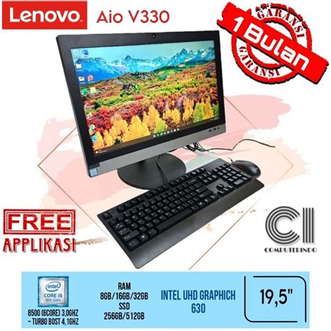 Jual Komputer Pc All In One Lenovo Aio V Core I Gen Ram Gb Ssd Gb Shopee Indonesia