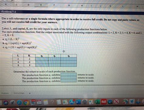 solved problem 7 1 use a cell reference or a single formula