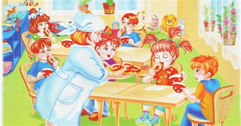 Шаблони меню для ЗДО Ілюстрації Дошкілля