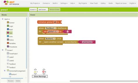 Cosè Mit App Inventor Program Notes