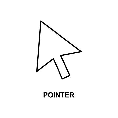 Pointer Vector Icon Vector Art At Vecteezy