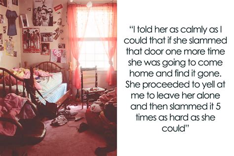 14 Year Old Wont Stop Slamming Her Bedroom Door And Parents Replace It