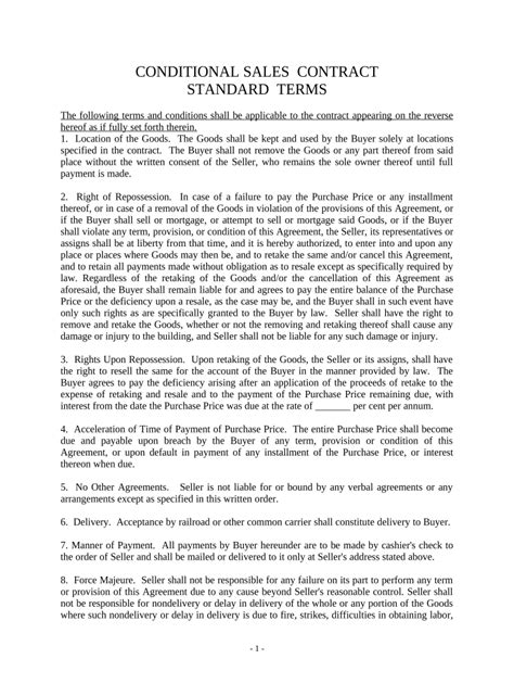 Conditional Contract Fill Out And Sign Online Dochub