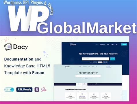 Docy Documentation And Knowledge Base Wordpress Theme With Helpdesk