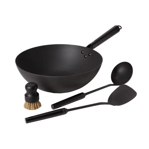 Satake Wok Set Carbon Steel From Satake