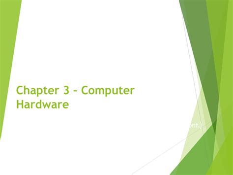 PPT Chapter 3 Computer Hardware PowerPoint Presentation Free Download ID 2919392