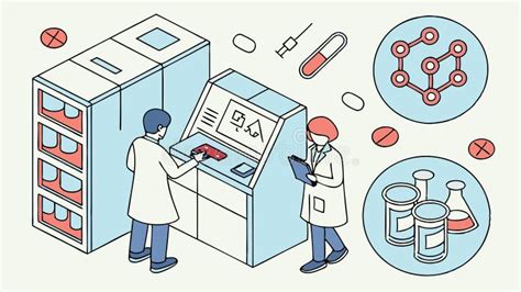 Science Lab Equipment Laboratory And Scientific Research Vector Design Generative Ai Stock