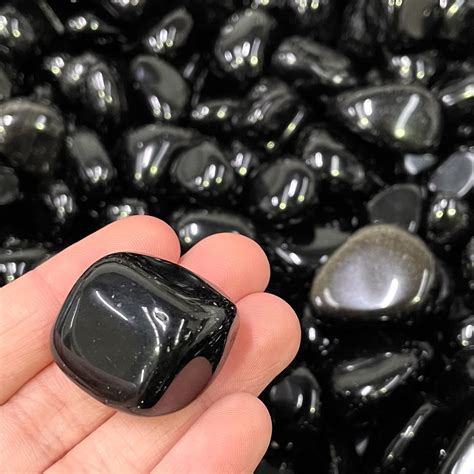 Black Obsidian Tumbled Crystal Alternative Distribution