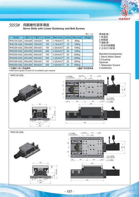 RHE200 Servo LM Slide Table HARDY