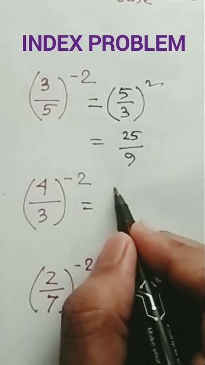 Index Problem Index Math Index Math Trick Shorts Youtube
