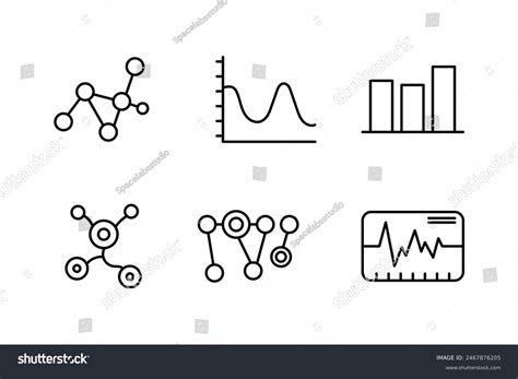 Scientific Data Analysis Molecular Structures Vector Stock Vector