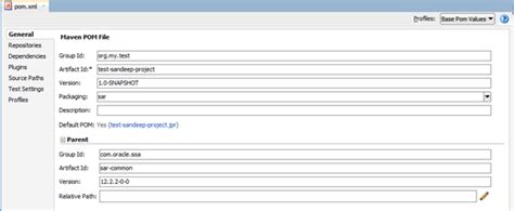 Soaosb 12c Maven Implementation