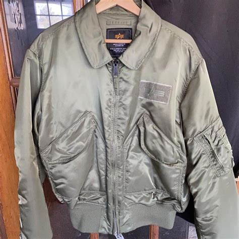 Alpha Industries Cwu45 Flight Jacket Great Depop