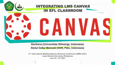 Pdf Integrating Lms Canvas In Efl Classroom
