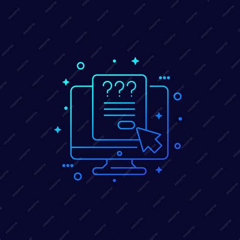 Premium Vector Online Survey Or Questionnaire Vector Linear Icon