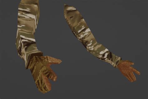 Psx Fps Hands Camouflage 3d Characters Unity Asset Store