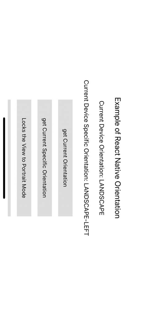 Set Or Get Preferred Device Orientation In React Native