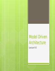 Lecture Model Driven Architecture Pptx Model Driven Architecture Lecture Concept Of