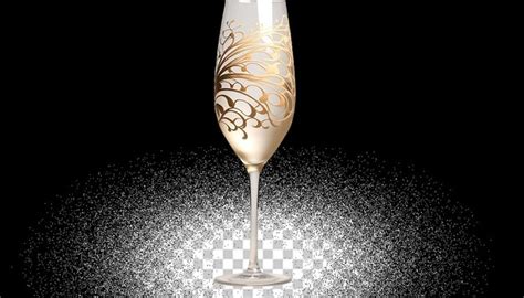 Premium Psd 3d Printed Champagne Glass