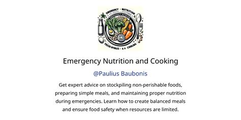Emergency Nutrition And Cooking GPTs Features And Functions Examples And Prompts GPT Store