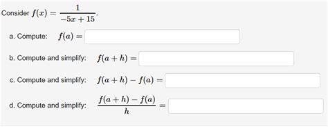 solved f a h f a co practice consider f x 9x 5 a