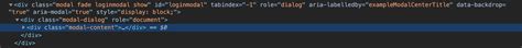 Javascript Bootstrap Modal Modal Backdrop Element Is Not Getting