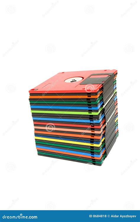Stack Of Floppy Disk Stock Photo Image Of Green Plastic