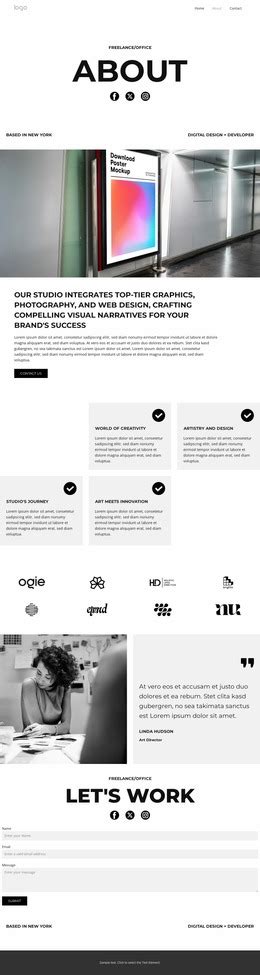 Betty Nilson Personal Page Website Mockup