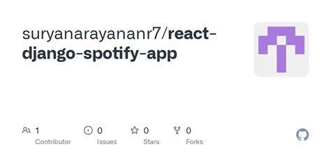 Github Suryanarayananr7react Django Spotify App