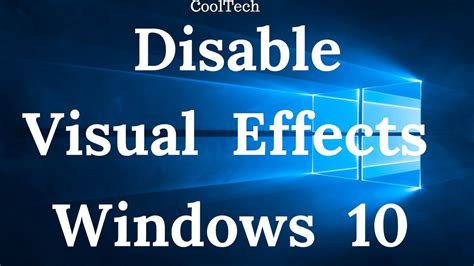 Disable Visual Effects Windows Naxreja