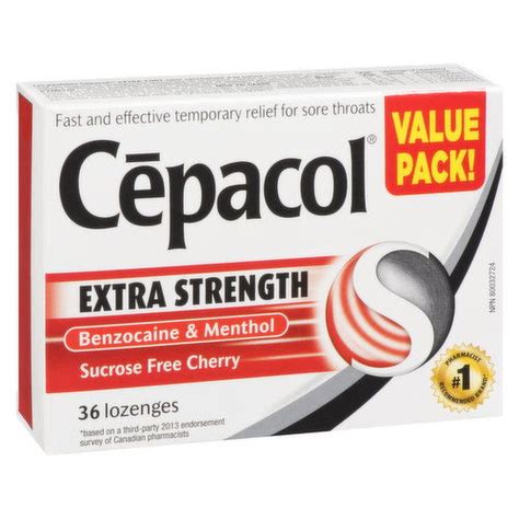 Cepacol Extra Strength Cherry Lozenges Pricesmart Foods