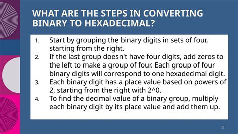 Convert Binary To Hexadecimal And Vice Versa Pptx Computing Technology And Computing