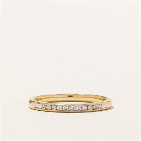 14k Semi Eternity Diamond Band 195mm Sz 70