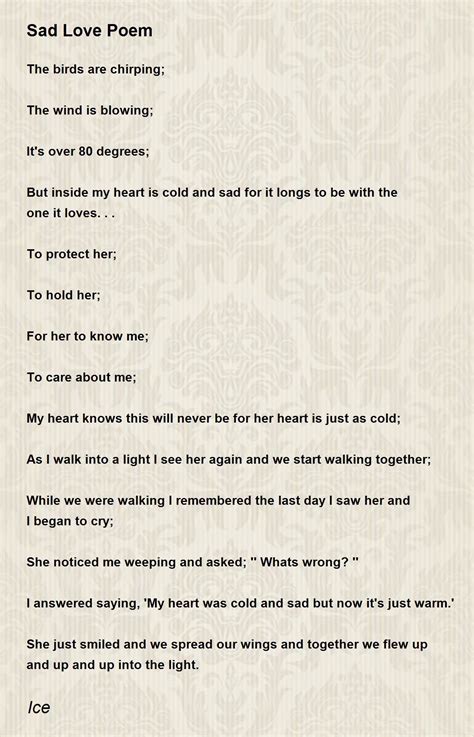 Depressed Love Poems