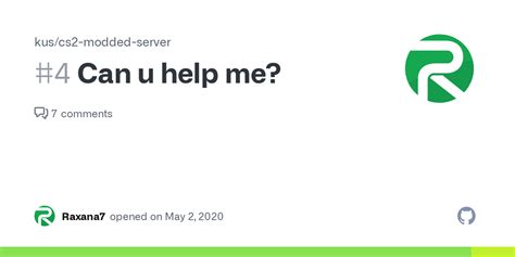Can U Help Me · Issue 4 · Kuscs2 Modded Server · Github