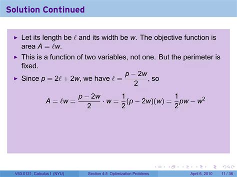 Lesson 20 Optimization Slides Pdf Educational Assessment Education