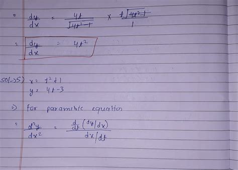 Solved Higher Order Derivatives And Parametric Differentiation Solve The Course Hero