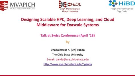 Designing Scalable Hpc Deep Learning And Cloud Middleware For Exascale