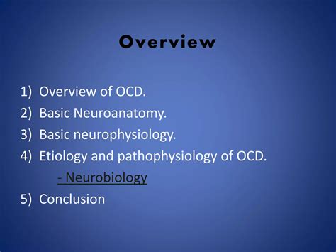 Neurobiology Of Ocd Pptx