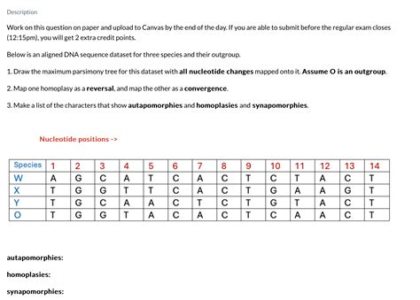 Solved Below Is An Aligned Dna Sequence Dataset For Three