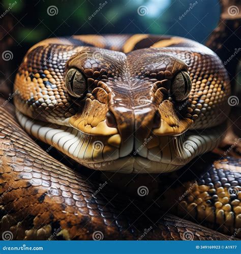 Snake Close Up Portrait Reveals Its Dangerous Venomous Viper Nature