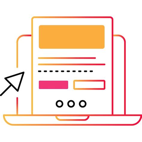 premium vector web design software outline icon vector laptop