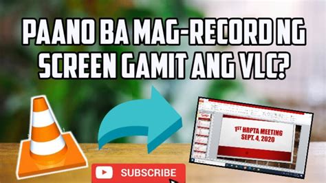 Simpleng Paraan kung paano mag record ng Screen gamit ang VLC - YouTube