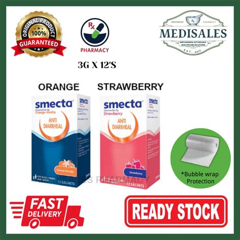 Smecta Powder 3g X 12s Orange Strawberry Shopee Malaysia