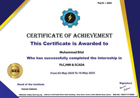 Plc Industrialautomation Internshipexperience