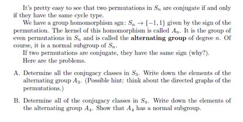 solved this is a problem about permutation groups first