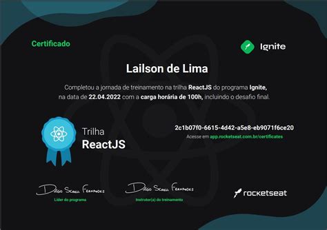 Reactjs Learning Rocketseat Ignite Lailson Sobral