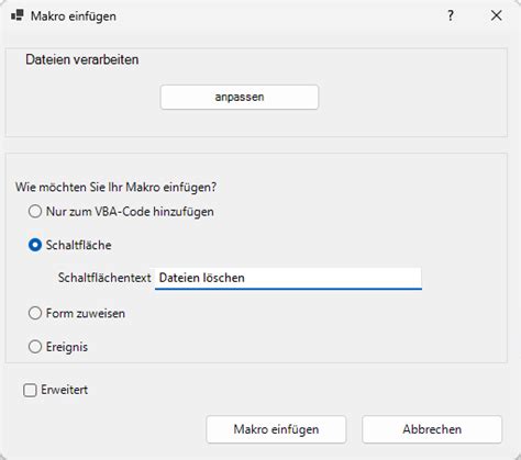 Makros Einfügen Automate Excel